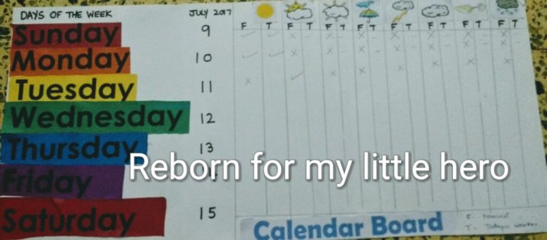 DIY Weather Calendar to teach your toddler about the weather