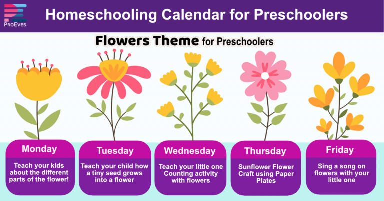 Top 5 Flower Theme Activities for Preschoolers | Proeves Learning Lab