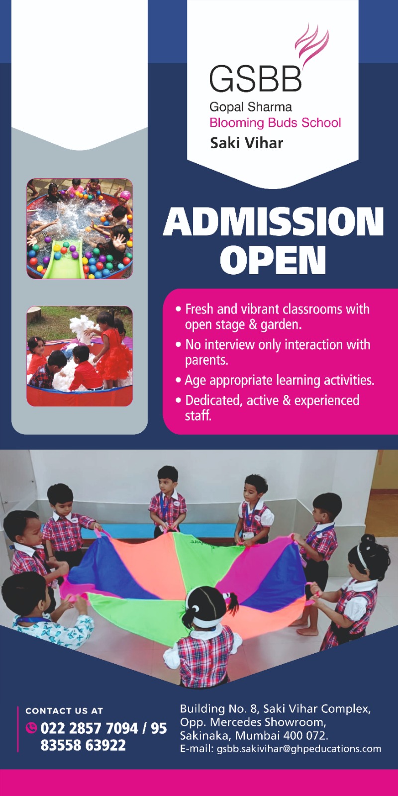 Gopal Sharma Blooming Buds Sakivihar Preschool Centre Details, Fees ...